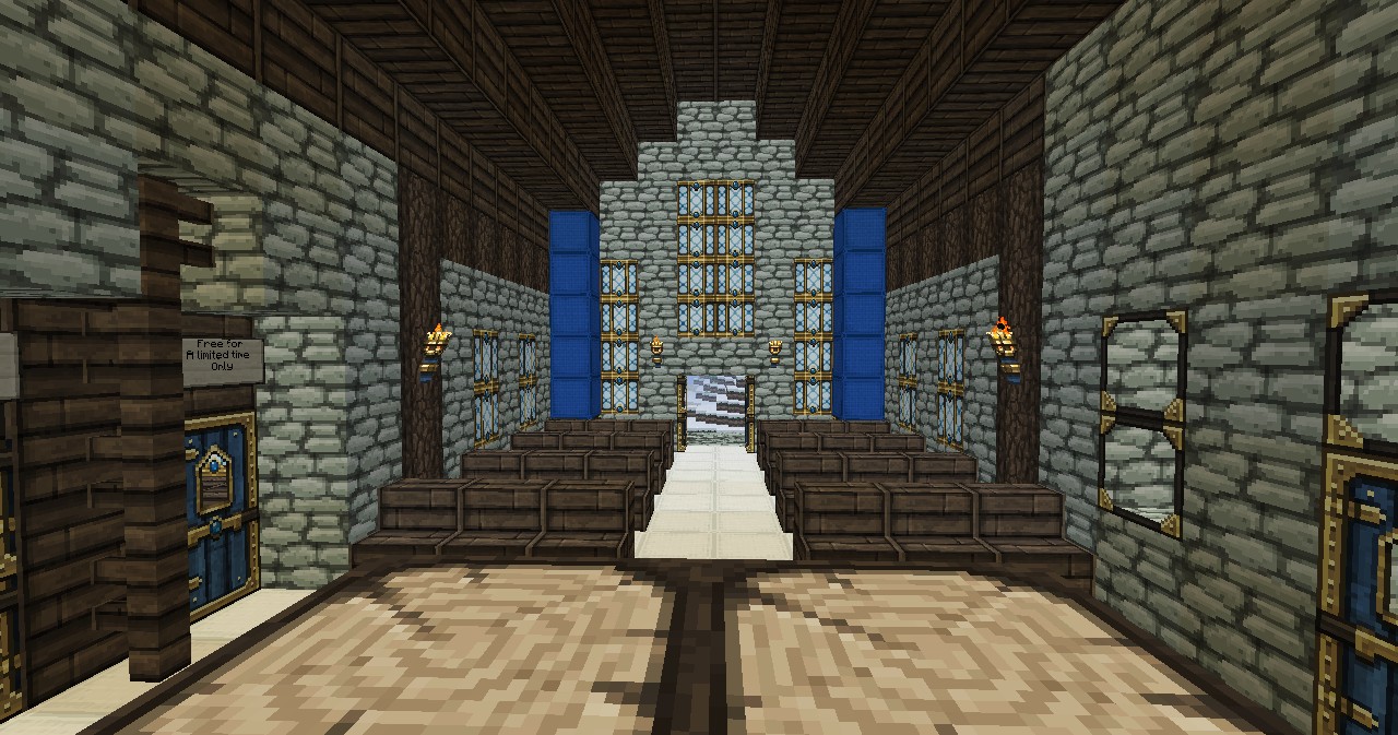 Glowstone Church Minecraft Map