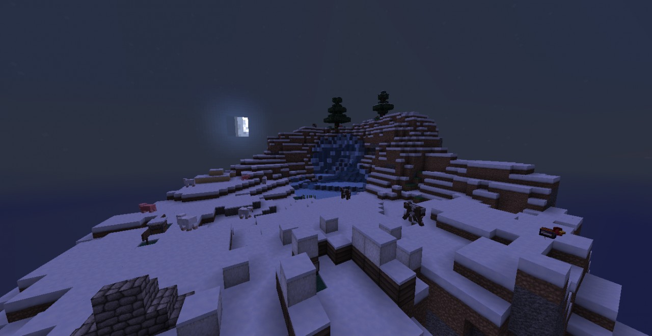 Winter Paradise Survival Island Minecraft Map