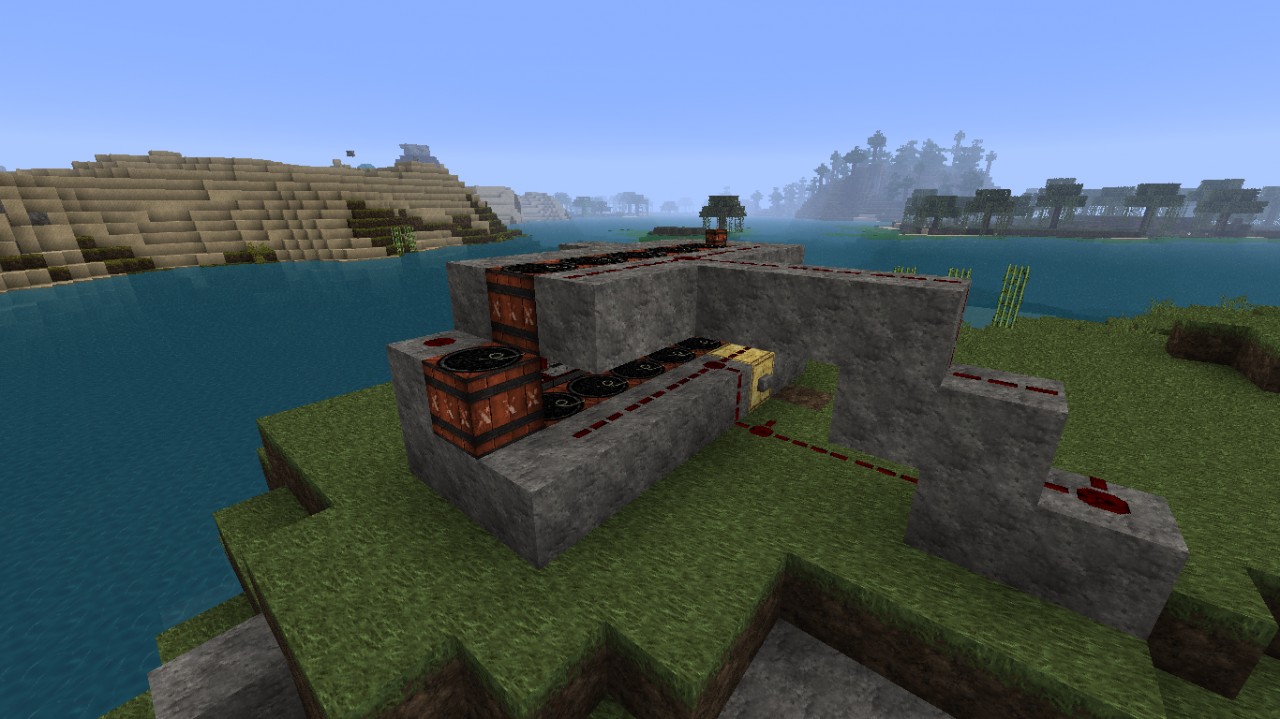 Artillery guns Minecraft Map