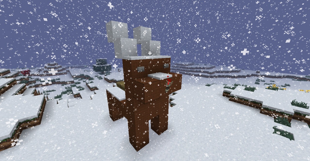 Christmas reindeer Minecraft Project