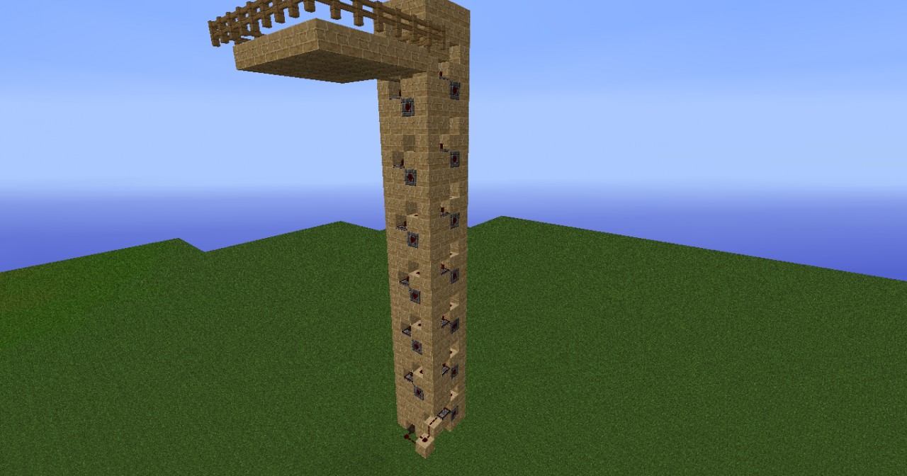 Piston Elevator Finished Minecraft Map