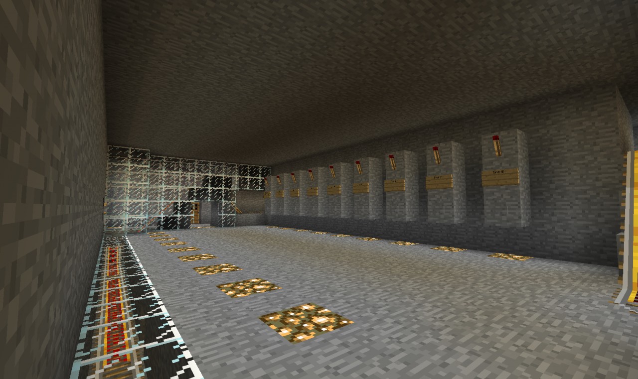 8 Line Minecart Station Minecraft Map