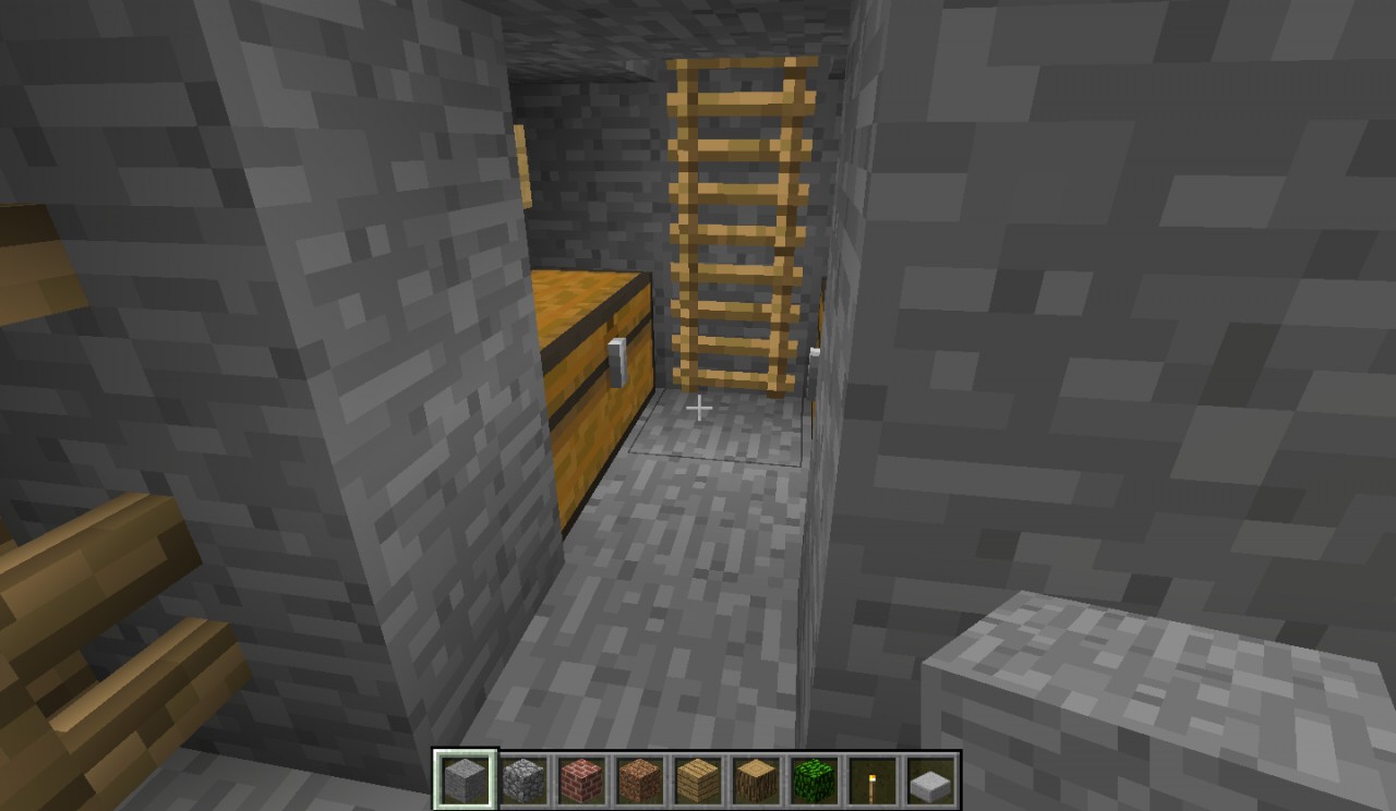 awesome house with huge mine Minecraft Map