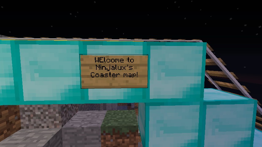 NInjalux's Roler coaster! Minecraft Map