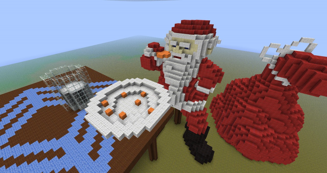 Santa having a treat Minecraft Map