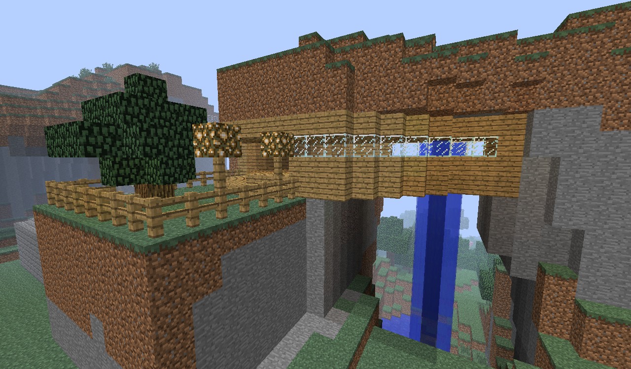 Mountain house W/ Lab Minecraft Map