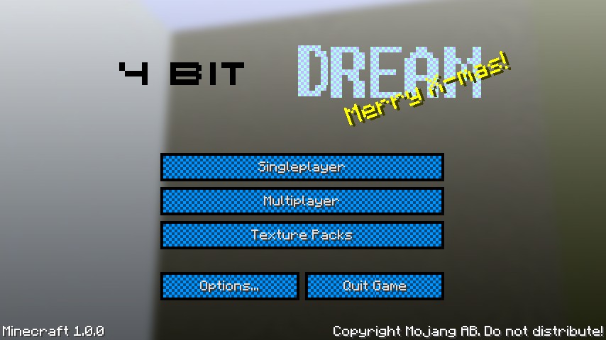 4-Bit Dream (WIP) Minecraft Texture Pack