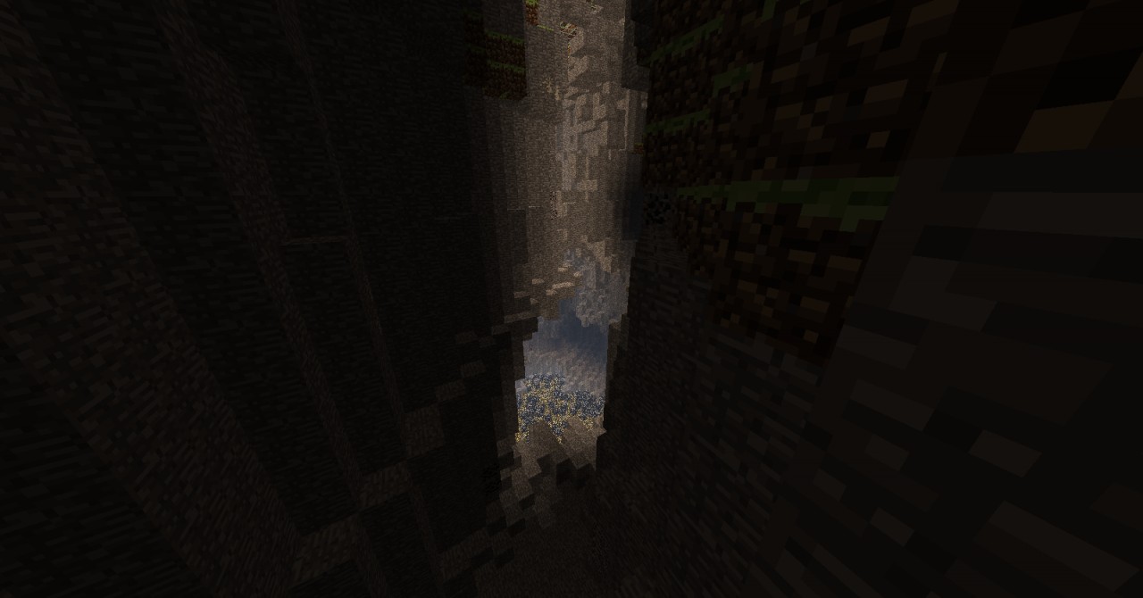 A deep cave Minecraft Map