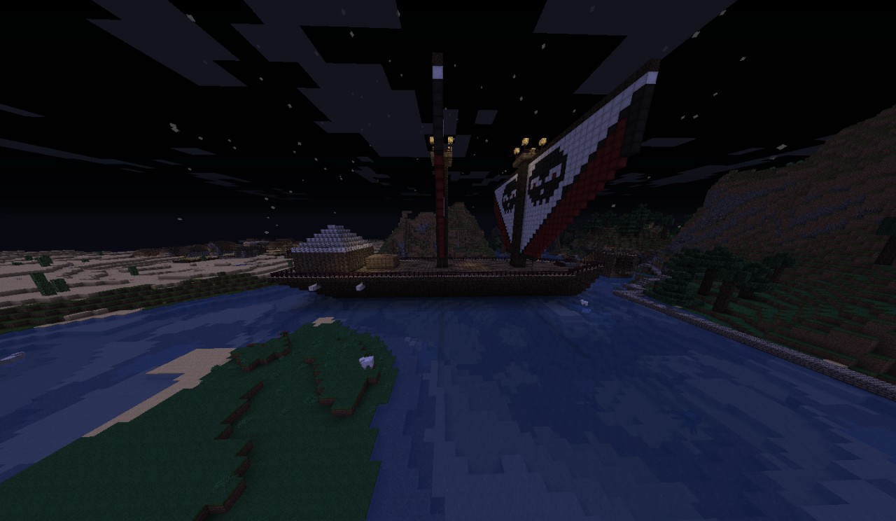 Market Town ( With Massive Boat) Minecraft Map