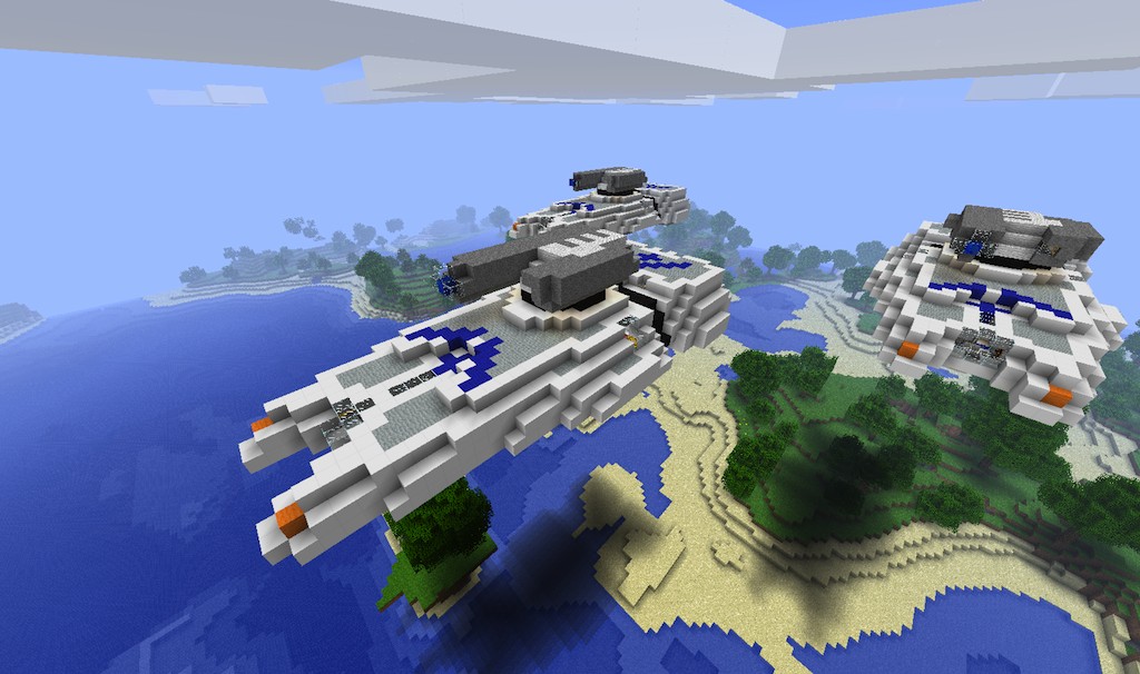 Homeworld 2 - Hiigaran Pulsar Gunship Minecraft Map
