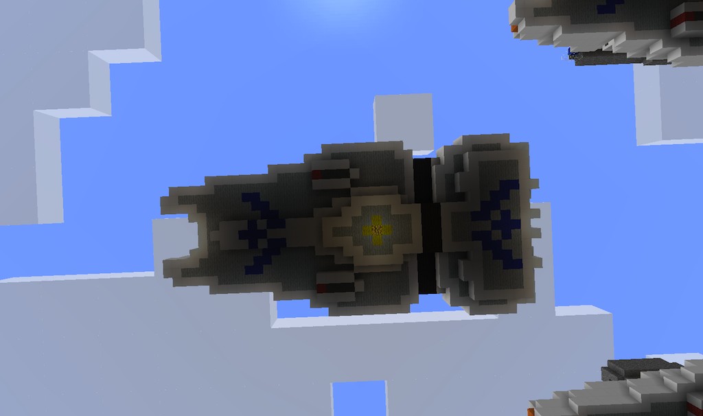 Homeworld 2 - Hiigaran Pulsar Gunship Minecraft Map