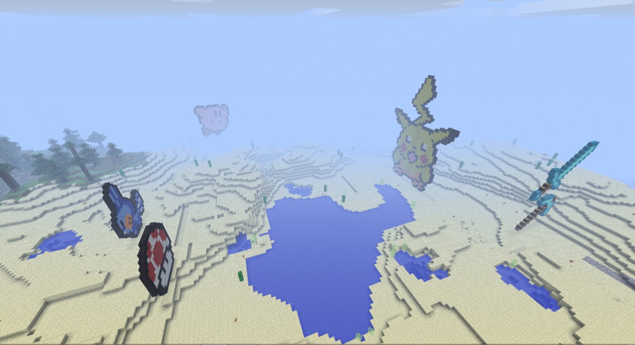 My first few attpempts at pixel art! Minecraft Map