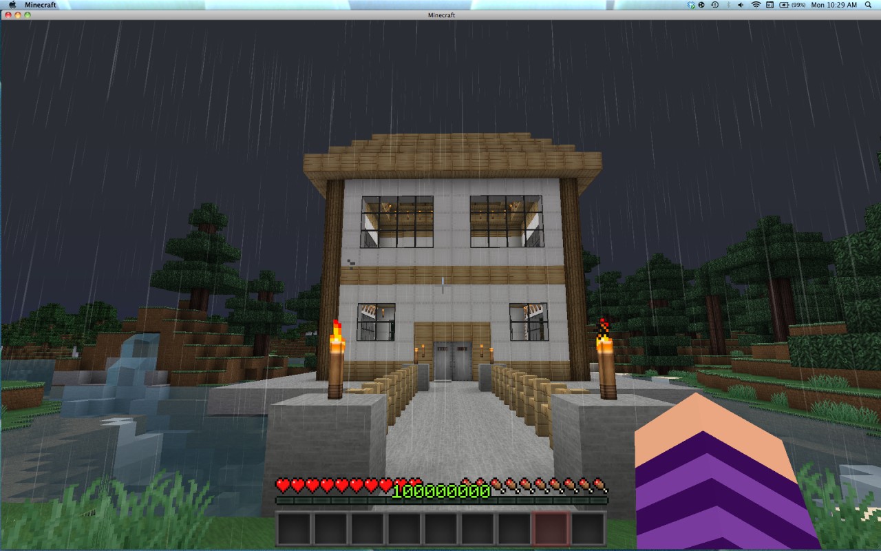 house + 100000000 xp points Minecraft Map