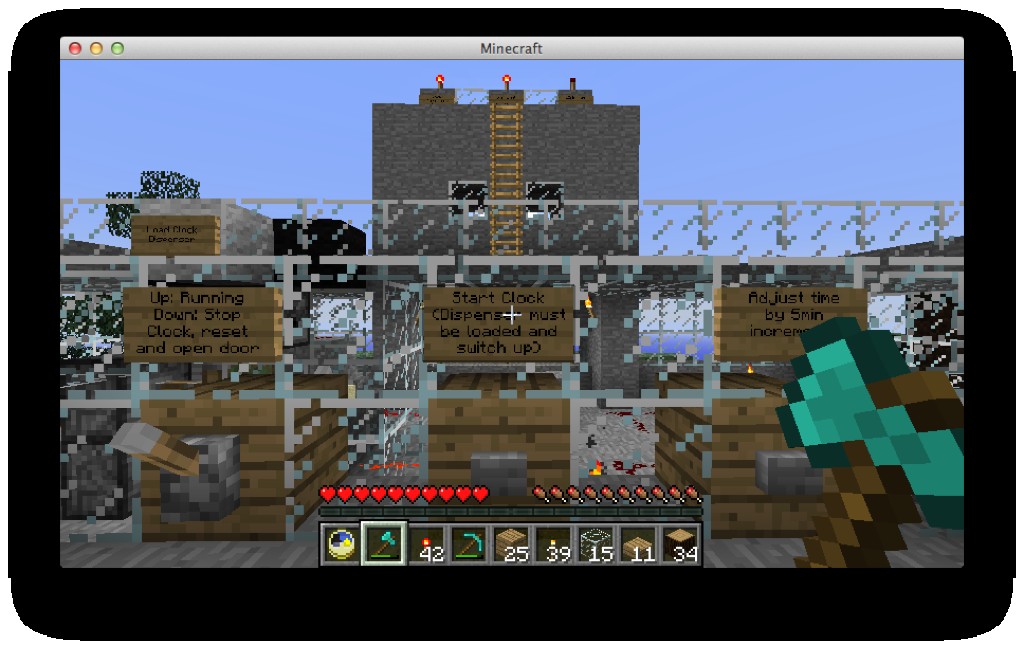 Day/Night Clock for Traps Minecraft Map