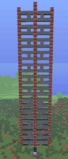 red stone tower Minecraft Map