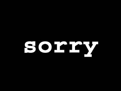sorry.