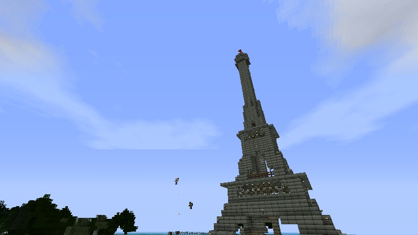 Eiffel tower Minecraft Map