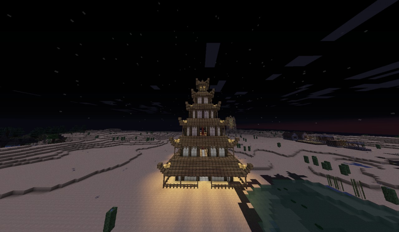 Large Japanese Pagoda (Complete) Minecraft Map