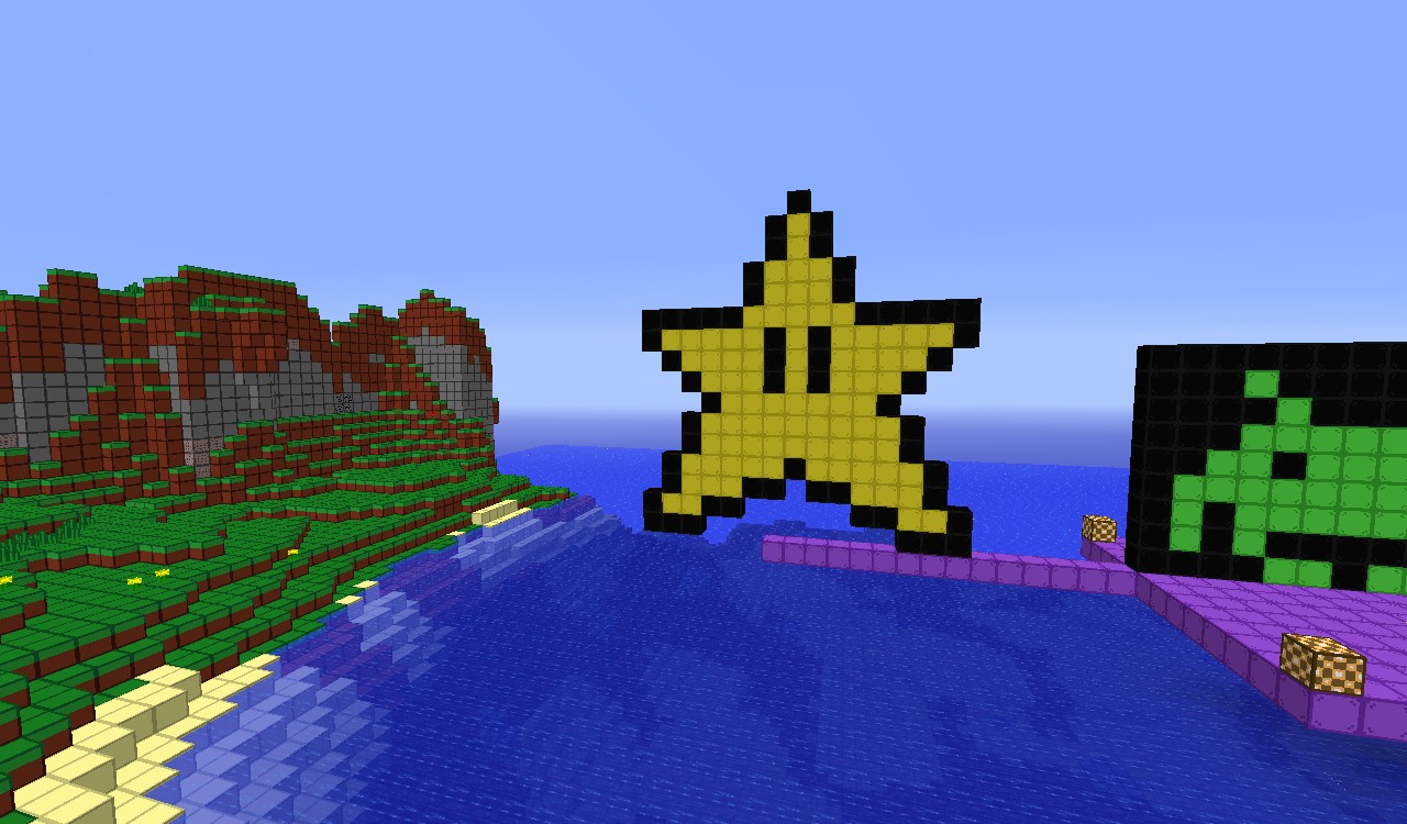 Super mario bros. Star Minecraft Map