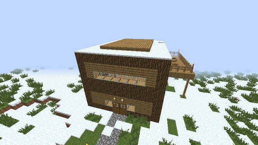 Modern cottage conversion w/ camp nearby Minecraft Map