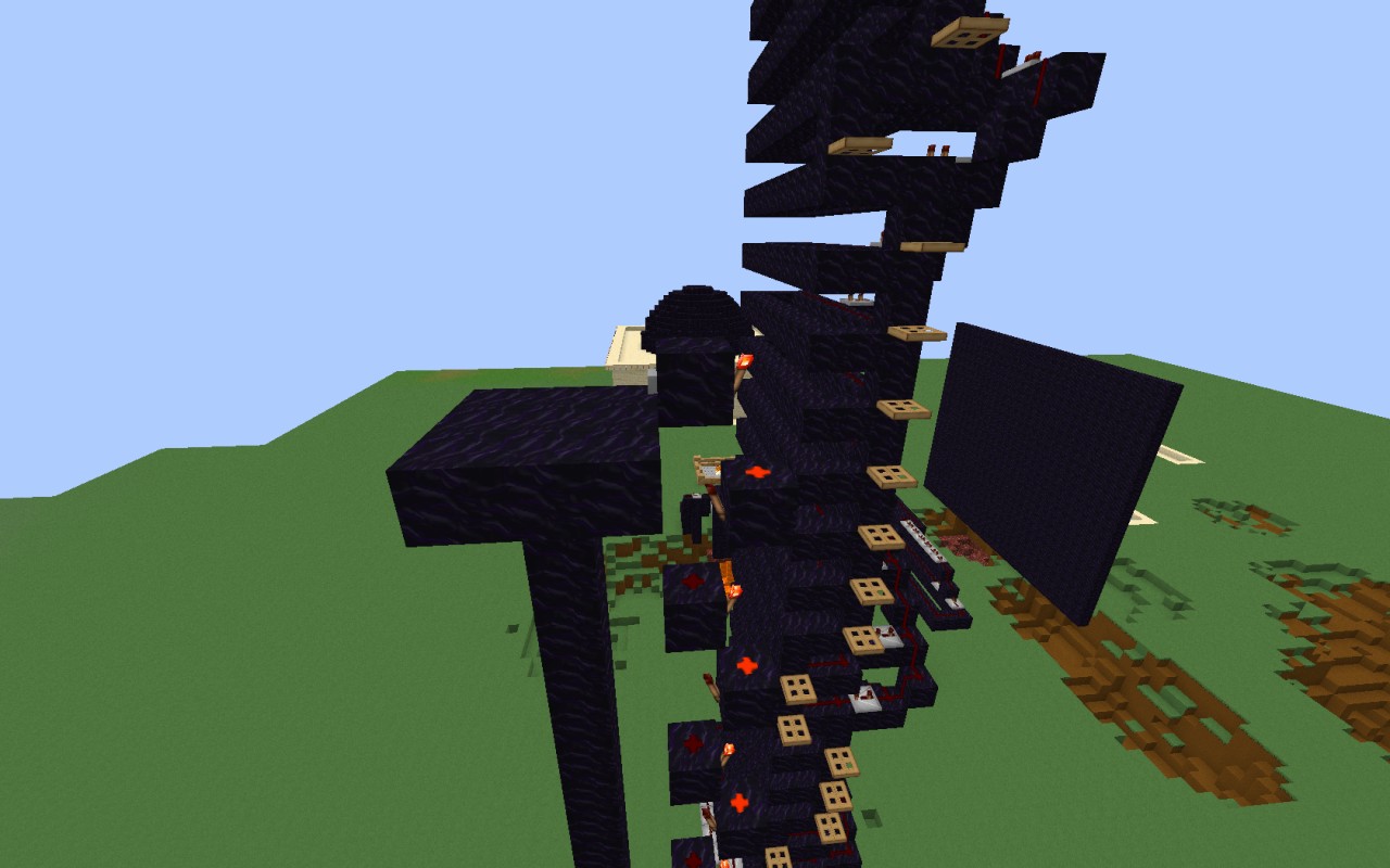 TNT Cannon- launches TNT blocks over 170 blocks! Minecraft Map