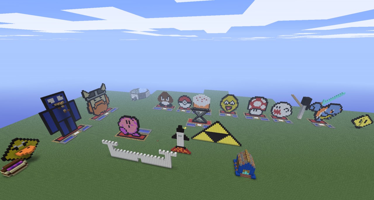 Pixel Art Area Minecraft Map