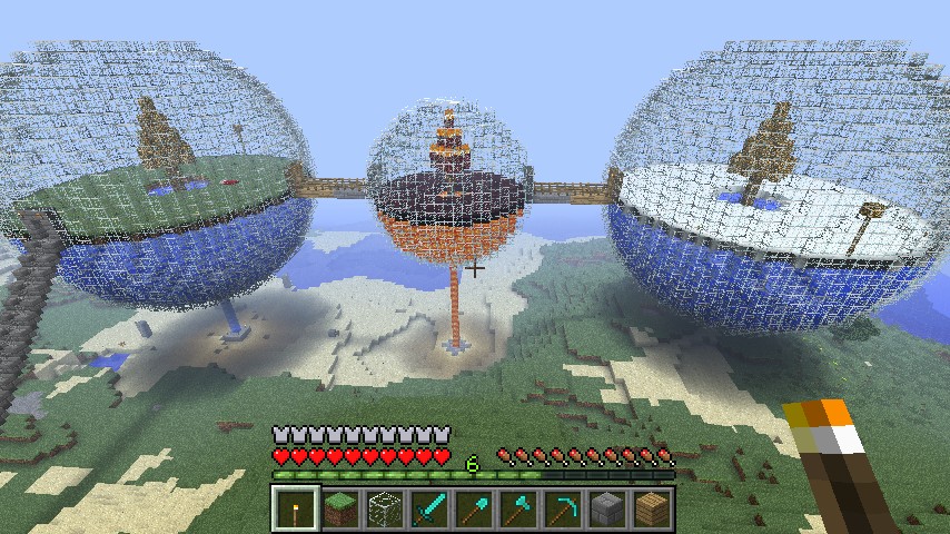 Glass balls Minecraft Map