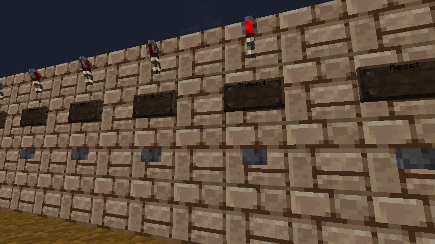 Mine cart station Minecraft Map