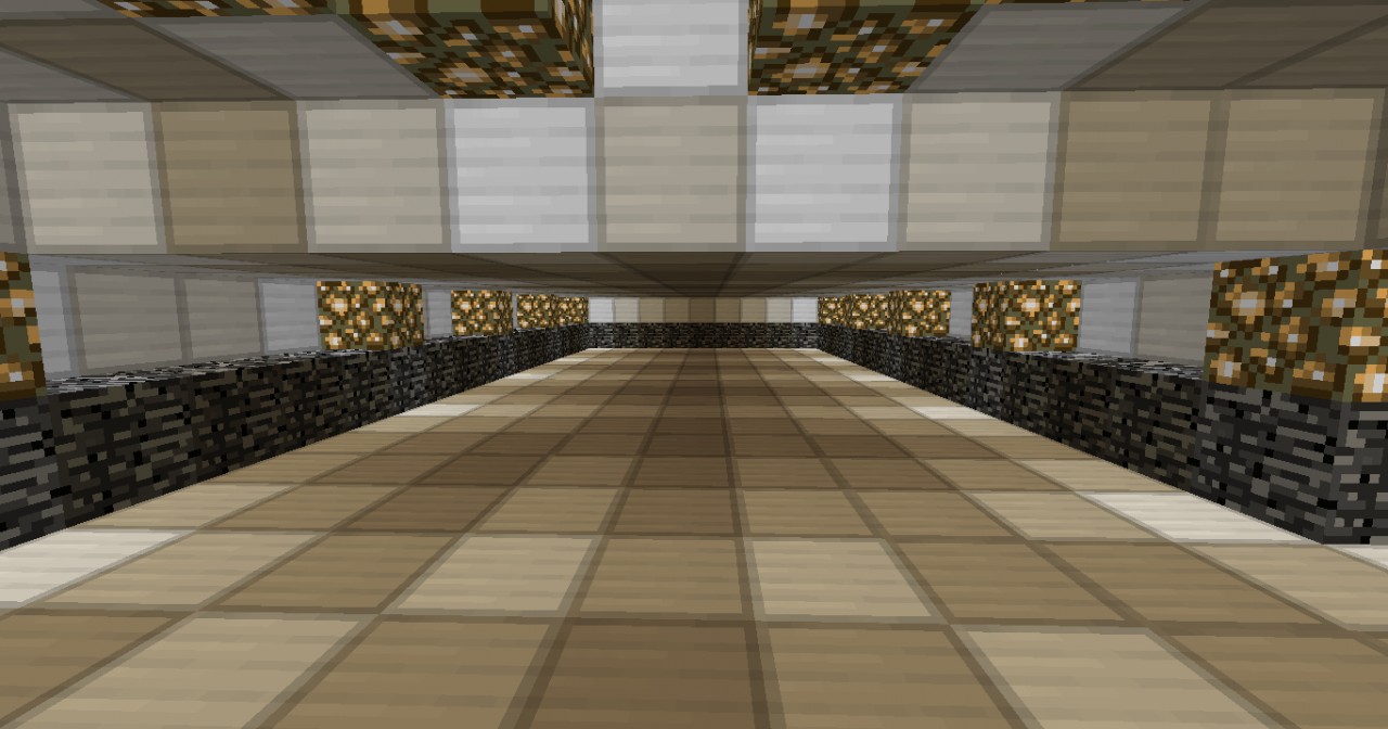 Airship With Lava corridor Minecraft Map