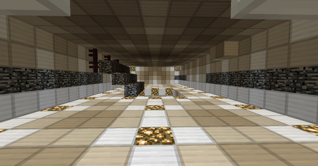 Airship With Lava corridor Minecraft Map