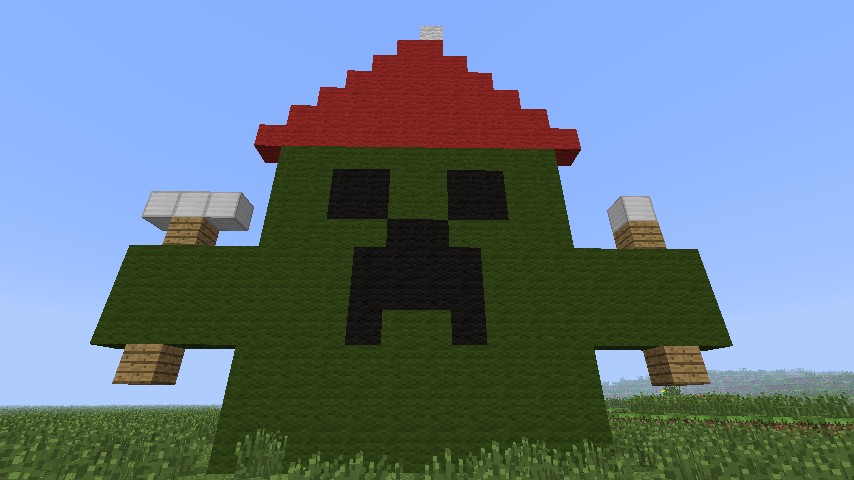 creeper in winter Minecraft Map