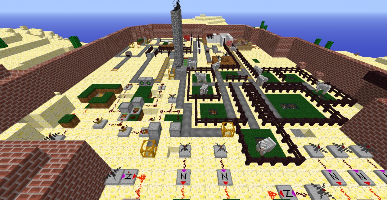 Huge wool factory!!! (makes four colors)[1.1] Minecraft Map