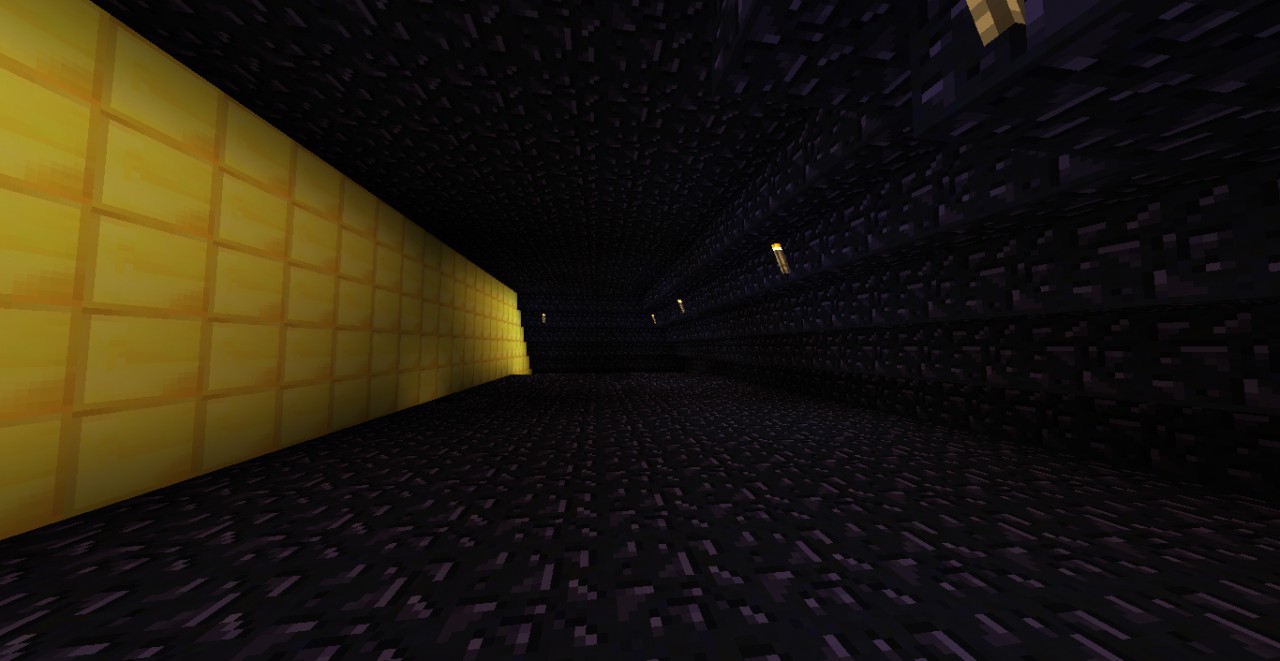 Awesome obsidian hillside mansion, must see! Minecraft Map