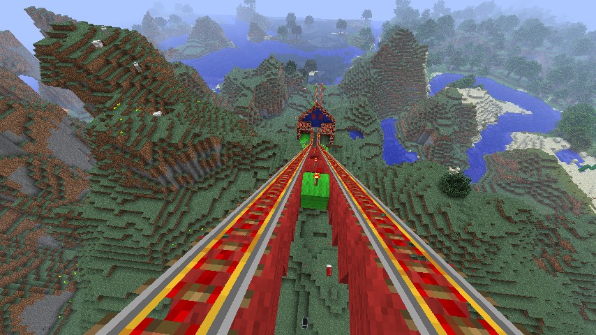 Epic Roller Coaster Minecraft Map