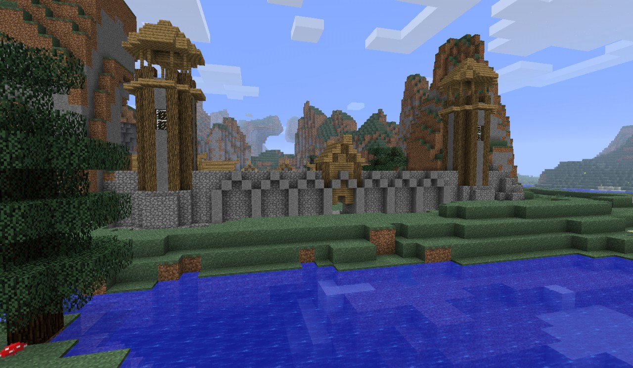 Skyrim Town Minecraft Map