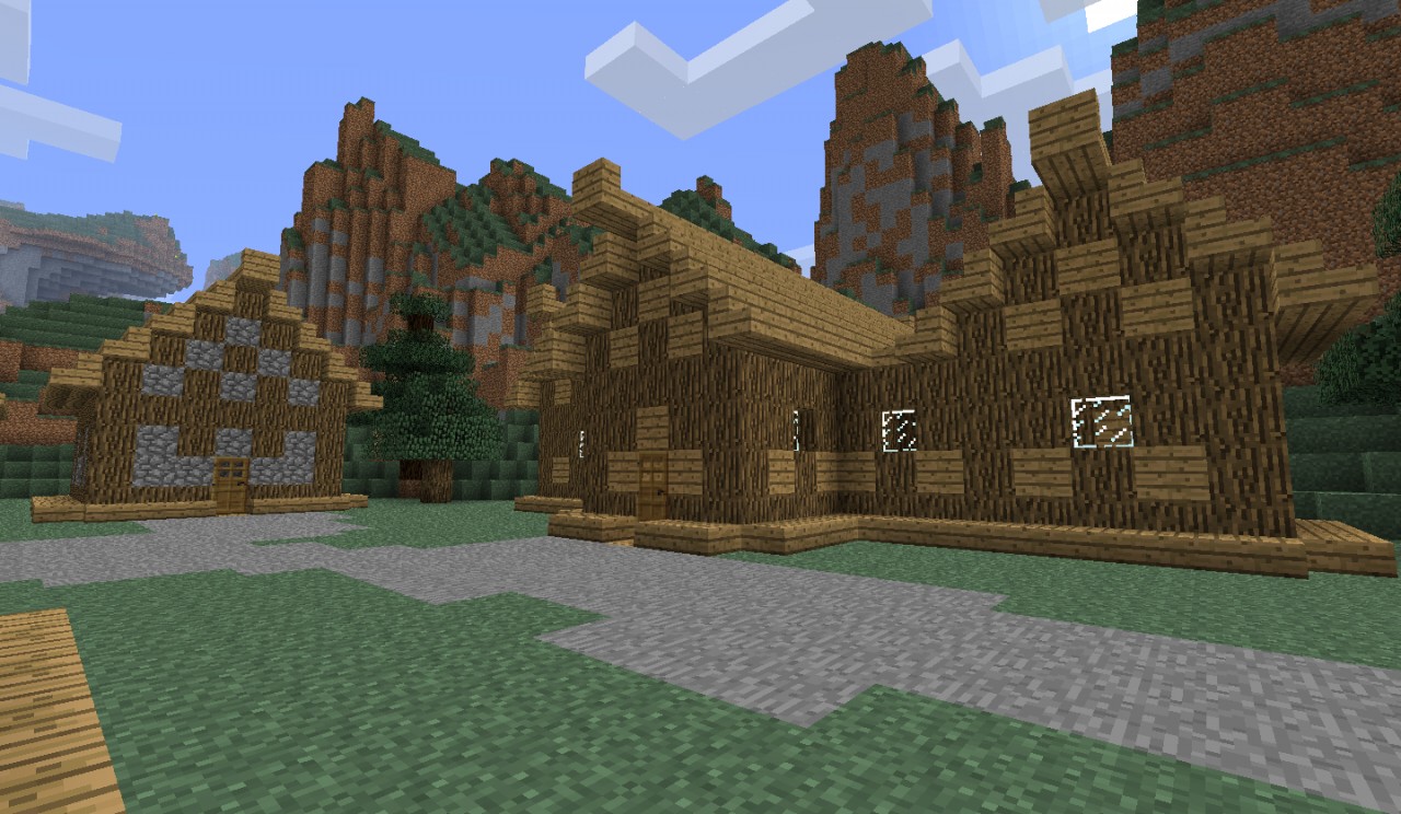 Skyrim Town Minecraft Map