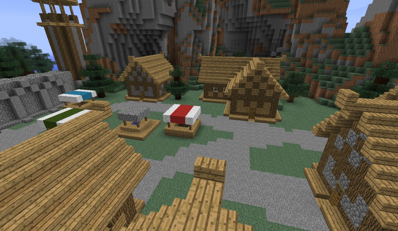 Skyrim Town Minecraft Map