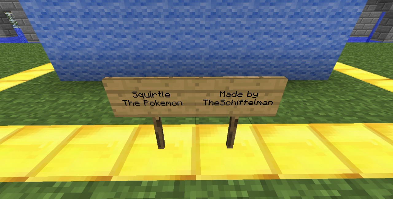 Squirtle Statue Minecraft Map