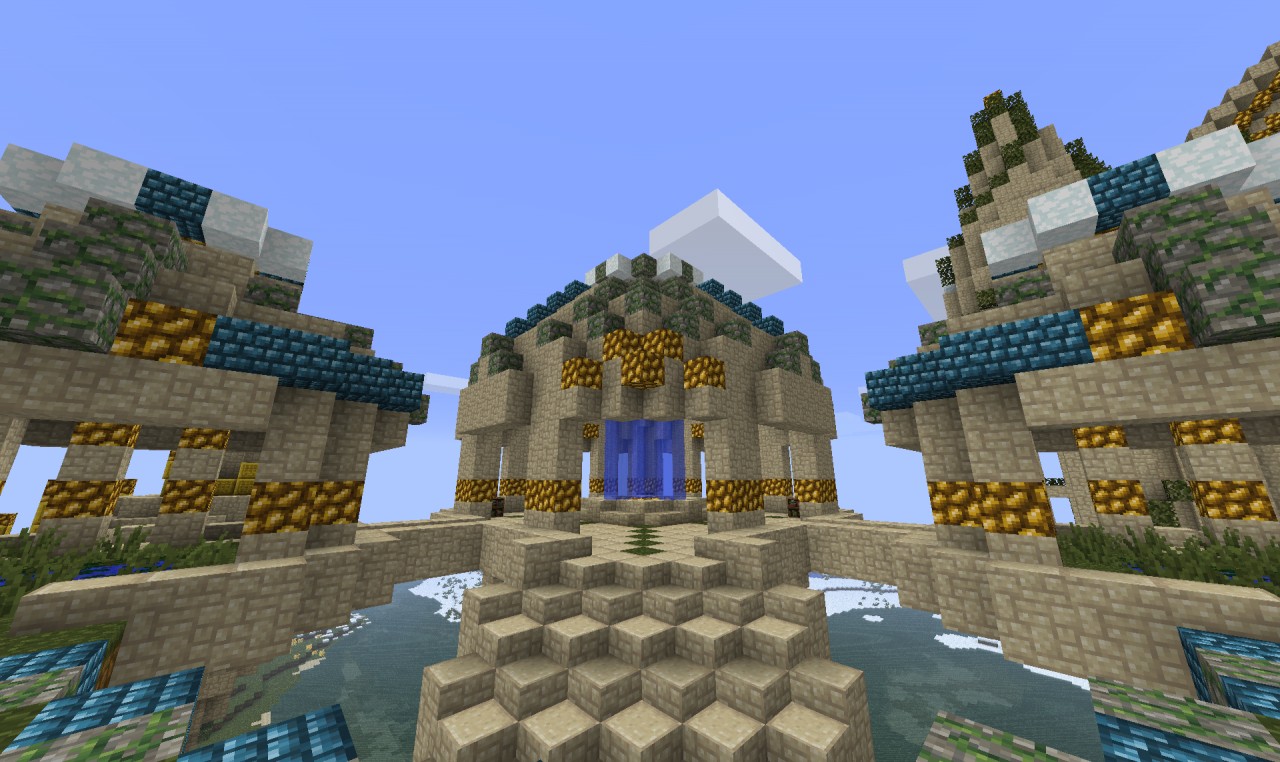 Floating Sky Temple - Part of Adventure Map Minecraft Map