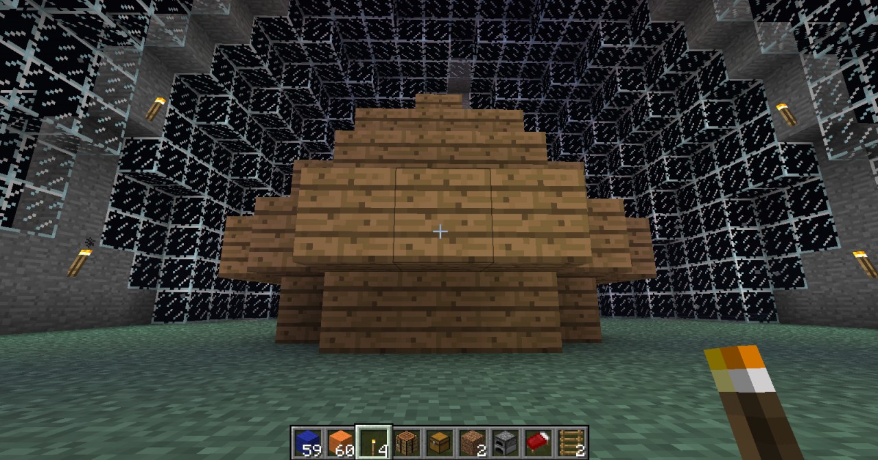 Bio dome world with round house inside Minecraft Map