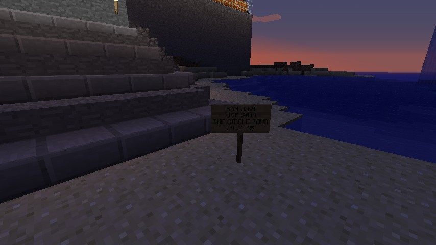 Bon Jovi Stage Minecraft Map