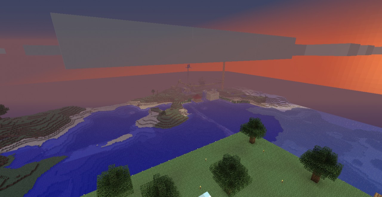 Sexy Town & Sky World Minecraft Map