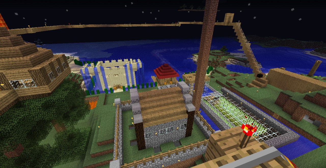 Sexy Town & Sky World Minecraft Map