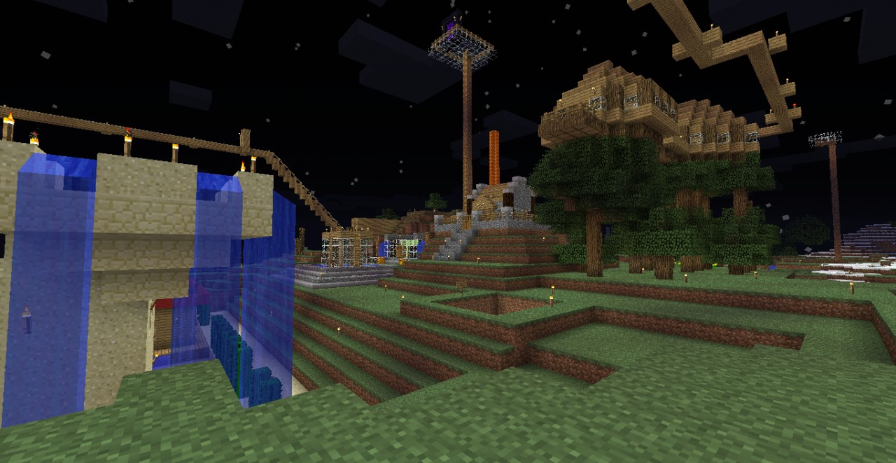 Sexy Town & Sky World Minecraft Map