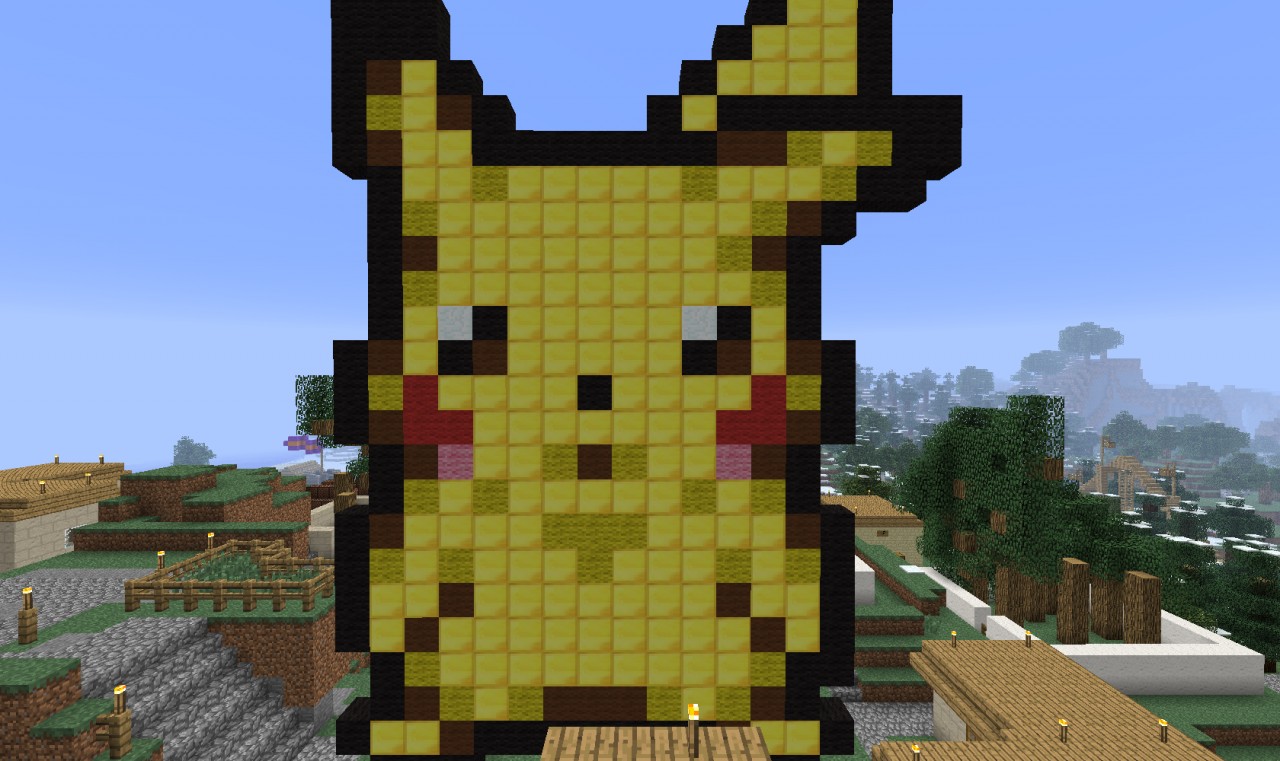 Assorted Pixel Art Minecraft Map