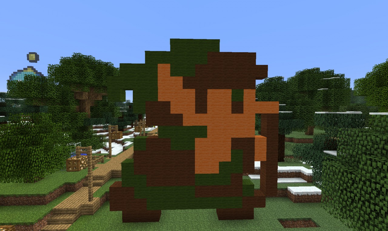 Assorted Pixel Art Minecraft Map