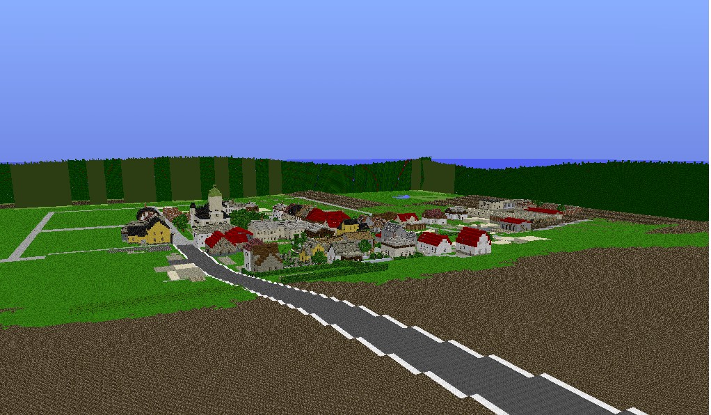 Project 2012 + background forest Minecraft Map