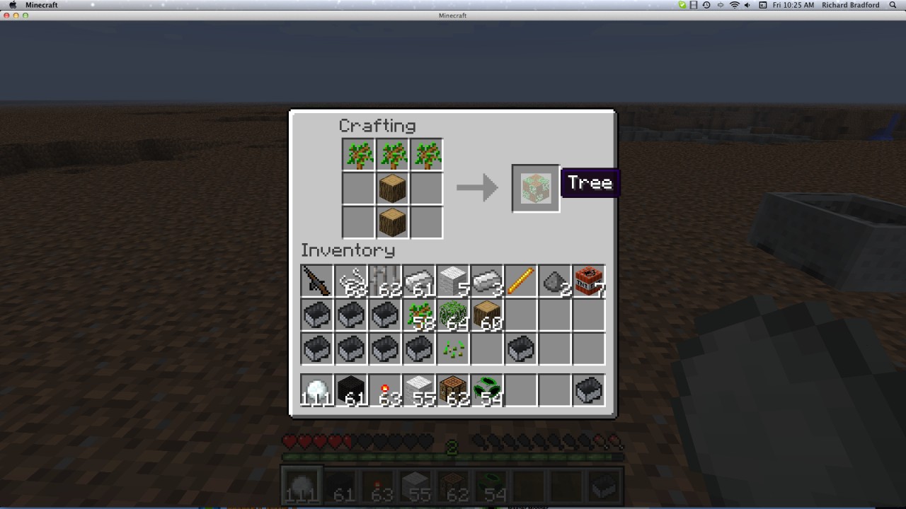 Tree mod 1.0.0! (A tree in one click) Minecraft Mod