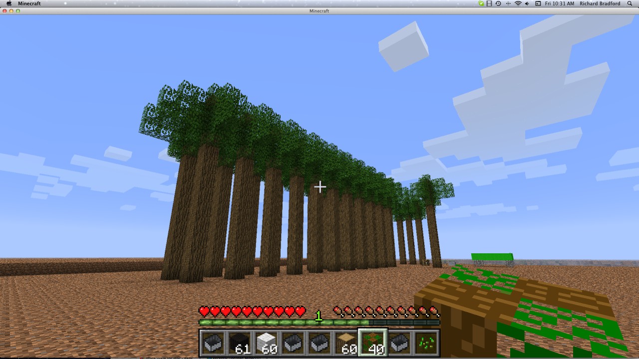 Tree mod 1.0.0! (A tree in one click) Minecraft Mod