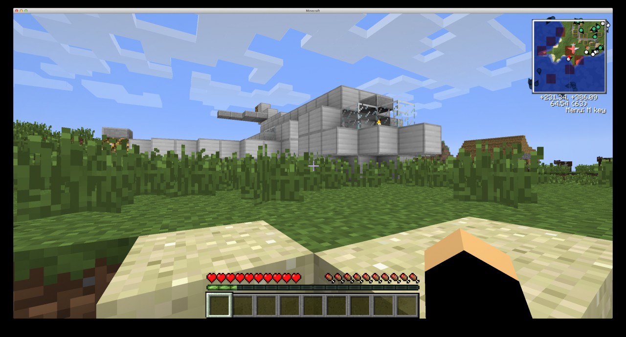 Zeppelin mod Private Jet Minecraft Map